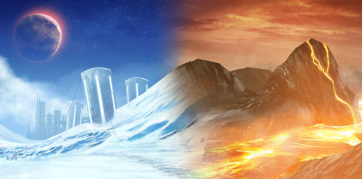 Planet Ice Flame